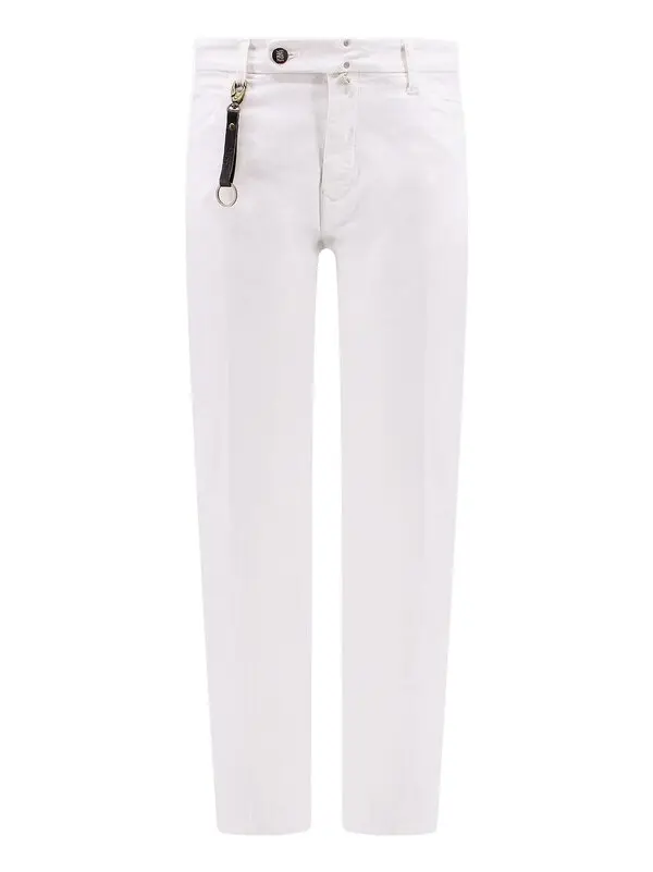 Incotex Stretch Cotton Trousers - White