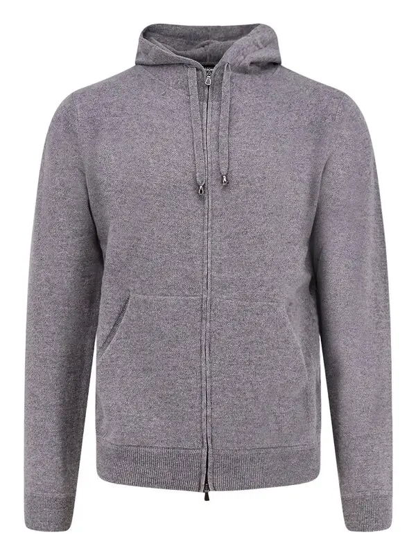 FILIPPO DE LAURENTIIS Wool And Cashmere Cardigan - Grey