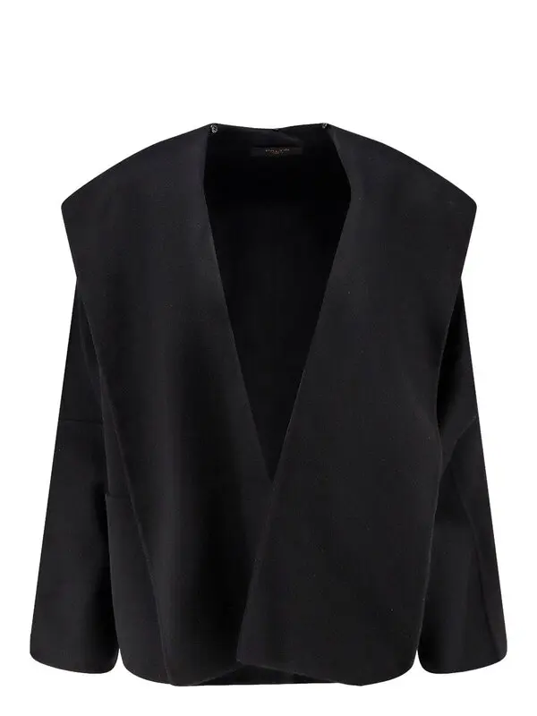 PALTO' Filo Db Wool Coat - Black