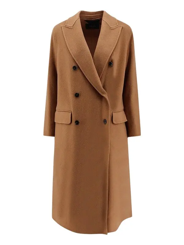PALTO' Arianna Db Wool Coat - Brown