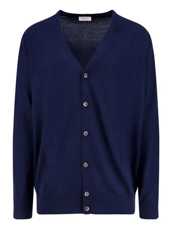 BRAMANI CASHMERE Wool Cardigan - Blue