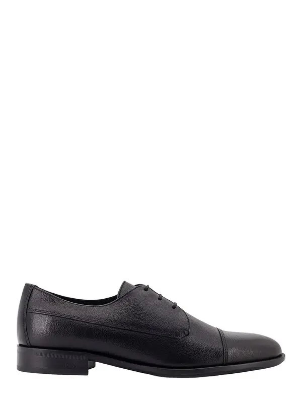 BOSS Lace-up Leather Shoes - Black