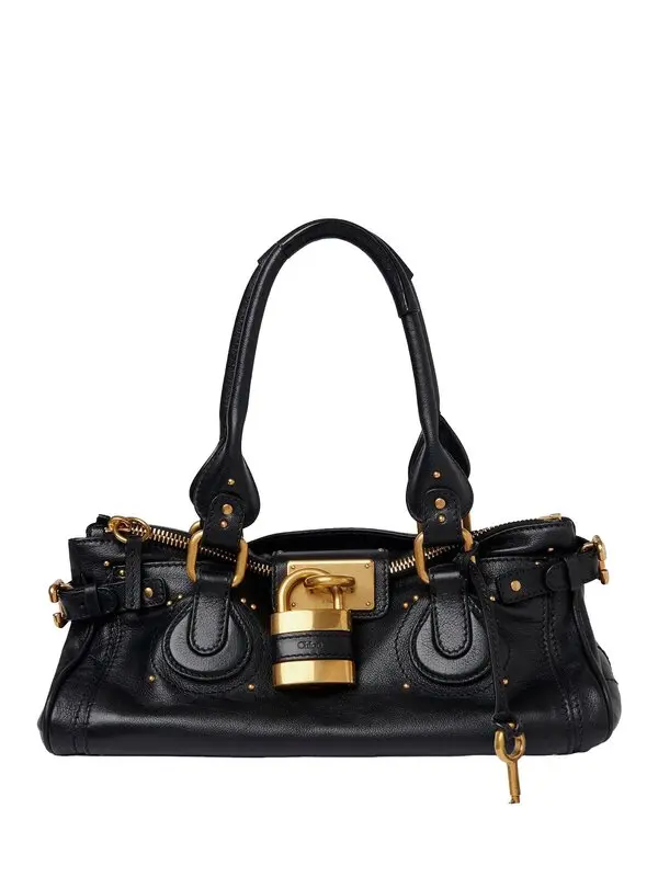Chloé Paddington Leather Handbag - Black