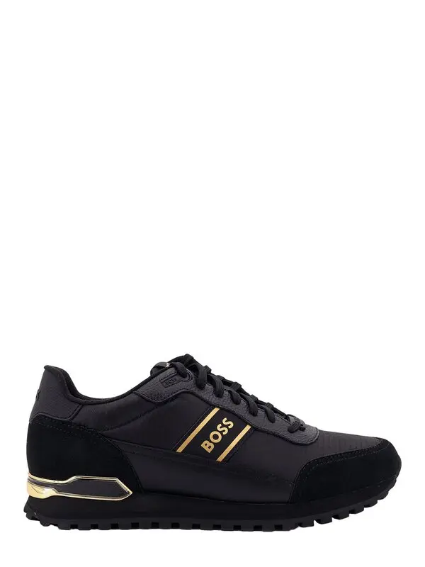 BOSS Nylon Low-top Sneakers - Black