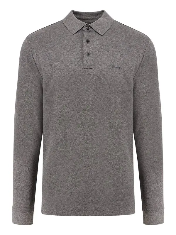 BOSS Cotton Polo Shirt - Grey