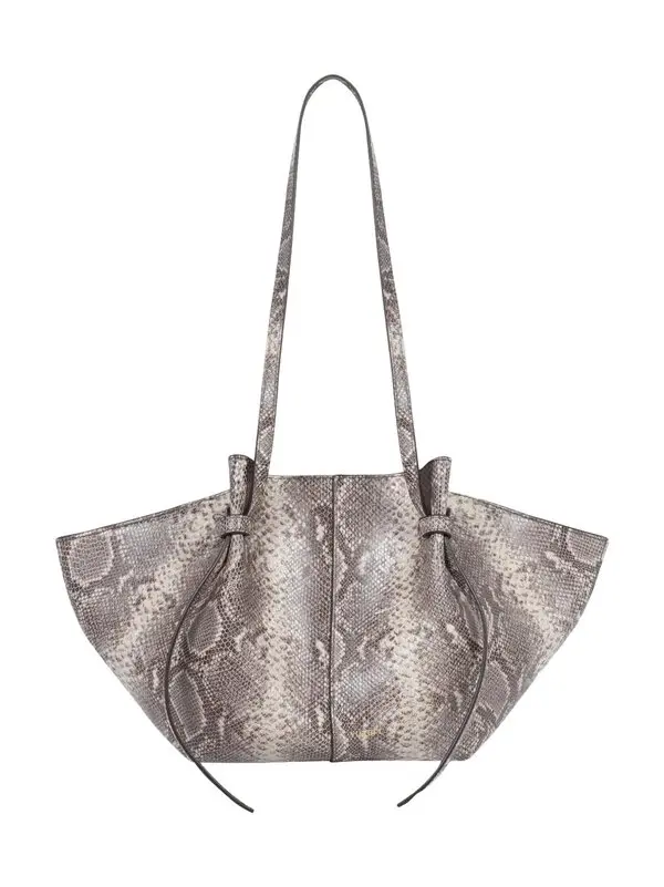 Yuzefi Mochi Embossed Leather Bag - Snake