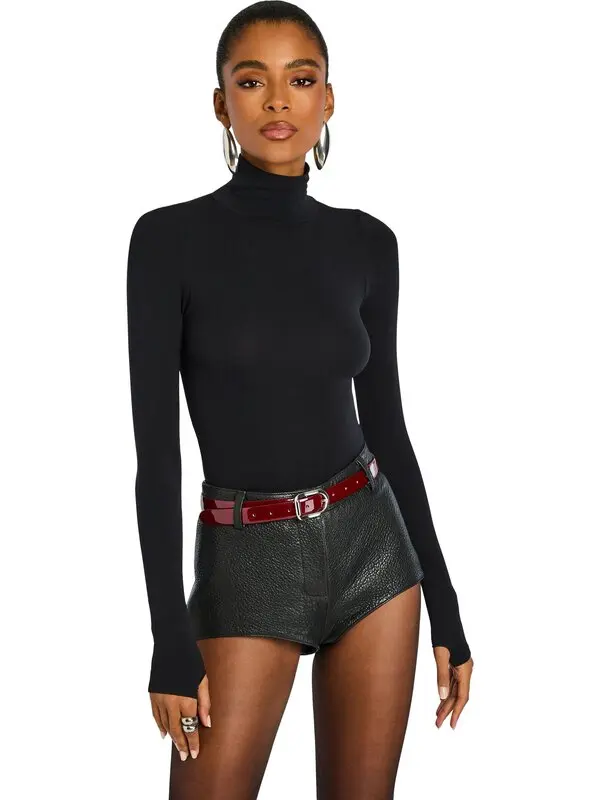Commando Ballet Turtleneck Bodysuit - Black