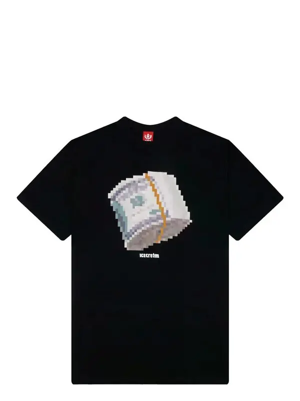ICECREAM Pixel-print T-shirt - Black