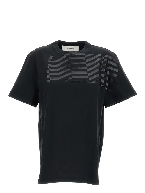 GOLDEN GOOSE Printed T-shirt - Black