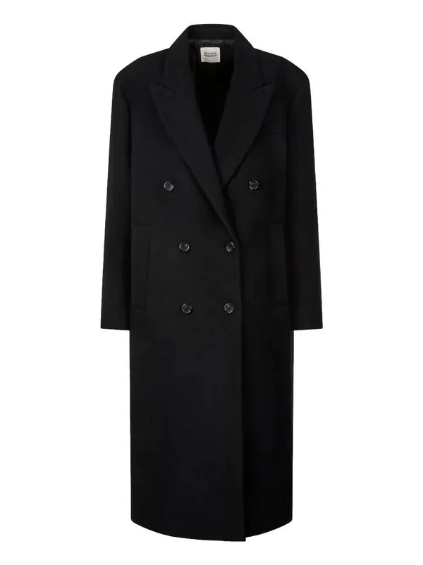 STUDIO TOMBOY Double-breasted Coat - Black