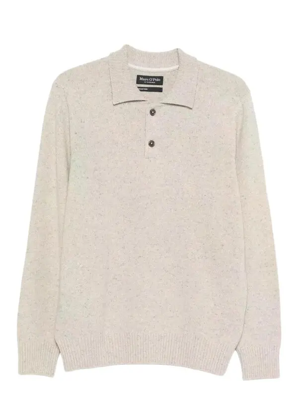 Marc O'polo Long-sleeve Polo Shirt - Neutrals