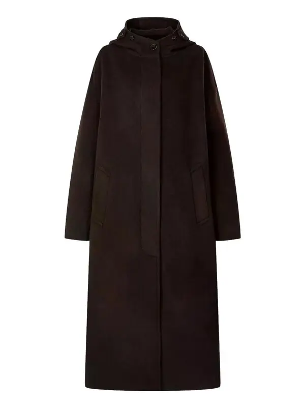 STUDIO TOMBOY Hooded Wool Coat - Brown