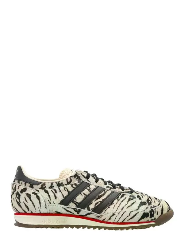 Adidas Sl 72 Og Animal-print Leather Sneakers - Neutrals