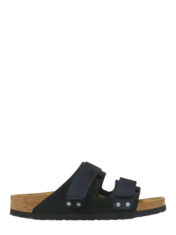 BIRKENSTOCK Uji Suede Sandals - Black