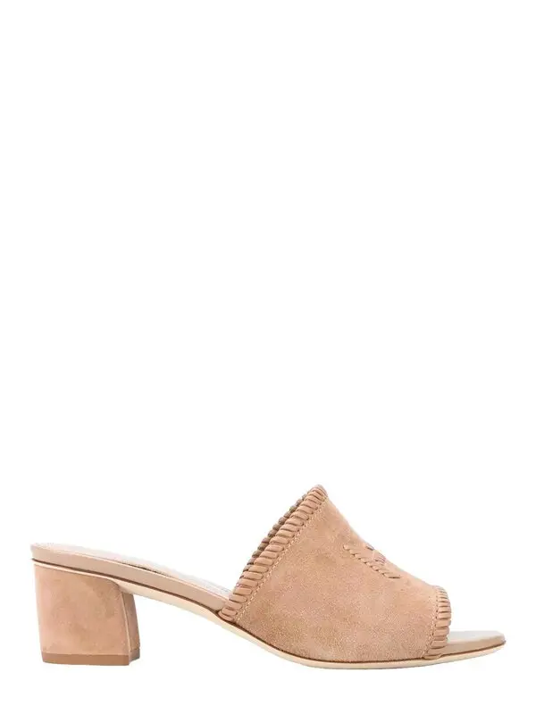 TOD'S Logo-embroidered Sandals - Brown