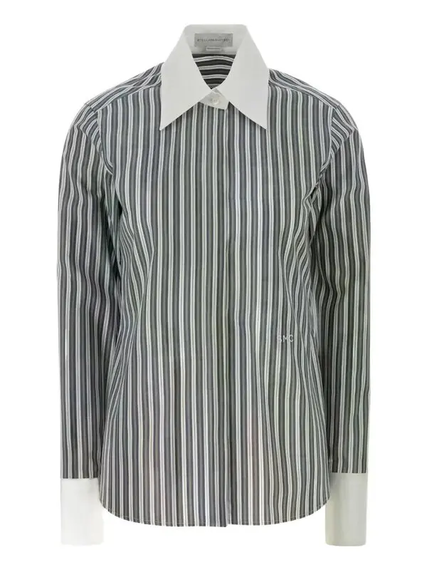 Stella McCartney Striped Long-sleeve Shirt - Grey