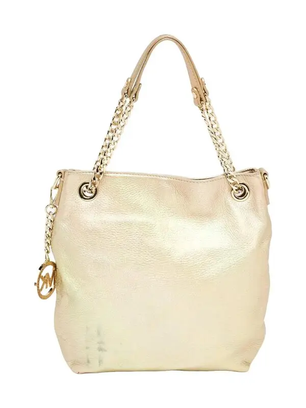 Michael Kors Laminated Leather Tote Bag - Gold