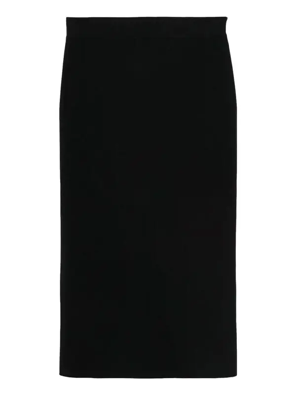P.a.r.o.s.h Knitted Midi Skirt - Black