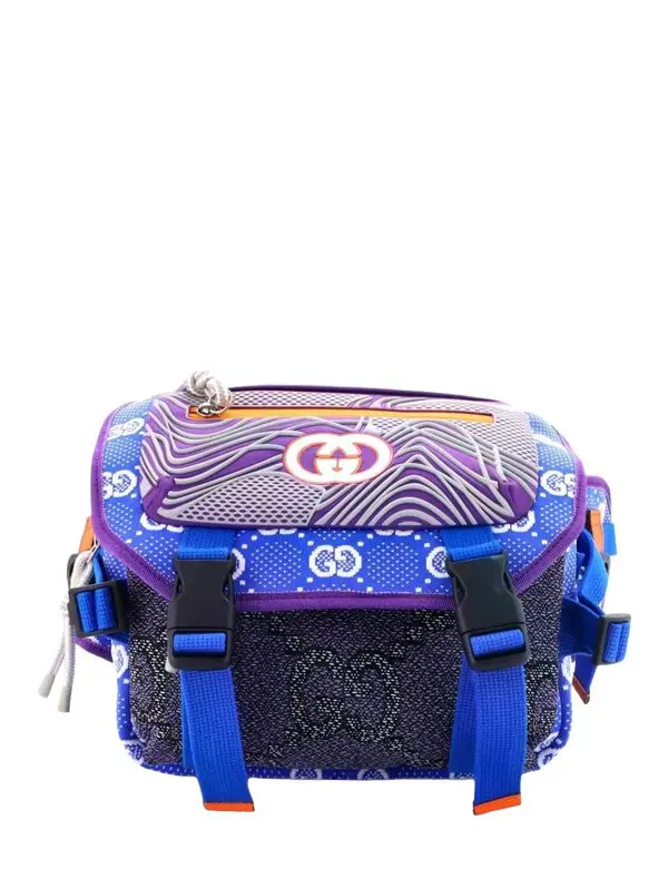 Gucci Gg Fabric Backpack - Blue