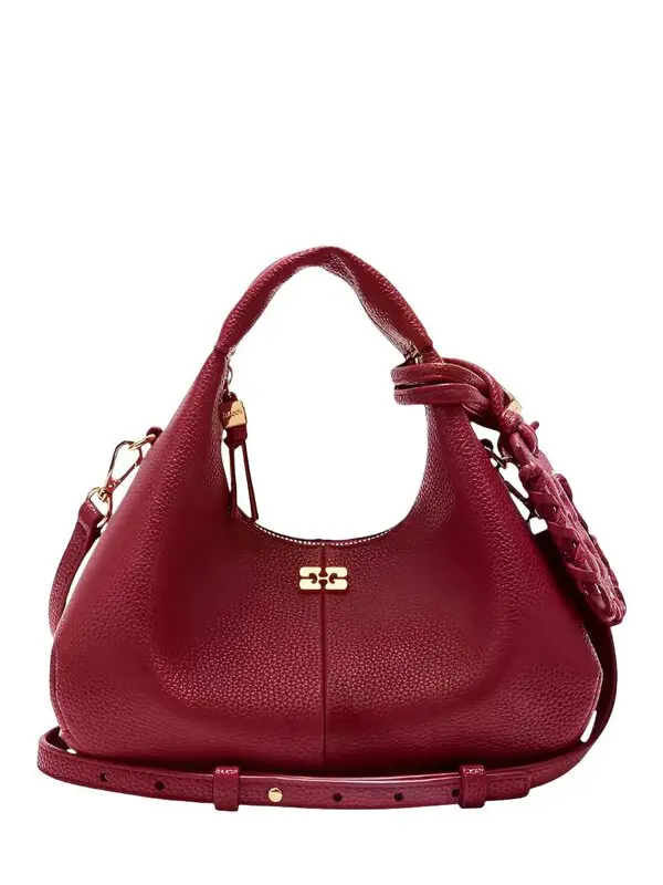 GANNI Logo-plaque Tote Bag - Red