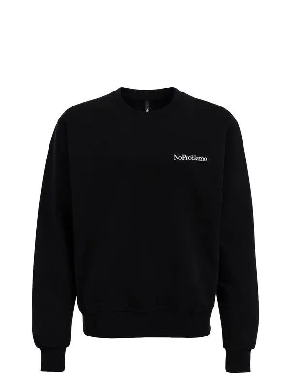 NO PROBLEMO Logo Sweatshirt - Black