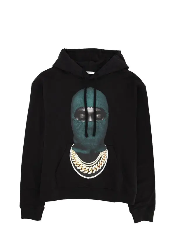 IH NOM UH NIT Printed Cotton Sweatshirt - Black