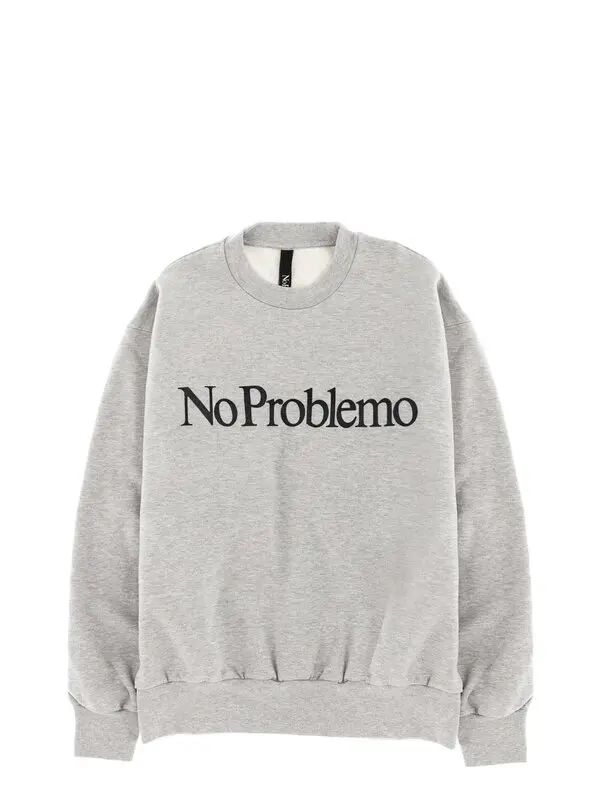 NO PROBLEMO Sweatshirt With Logo - Grey
