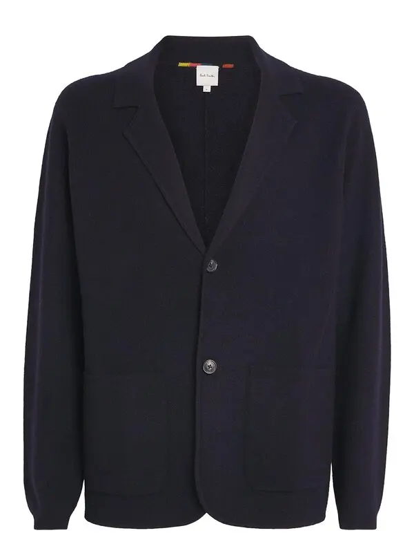 Paul Smith Merino Wool Cardigan - Blue
