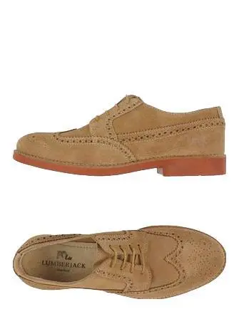 LUMBERJACK Lace-up Shoes In Leather - Beige