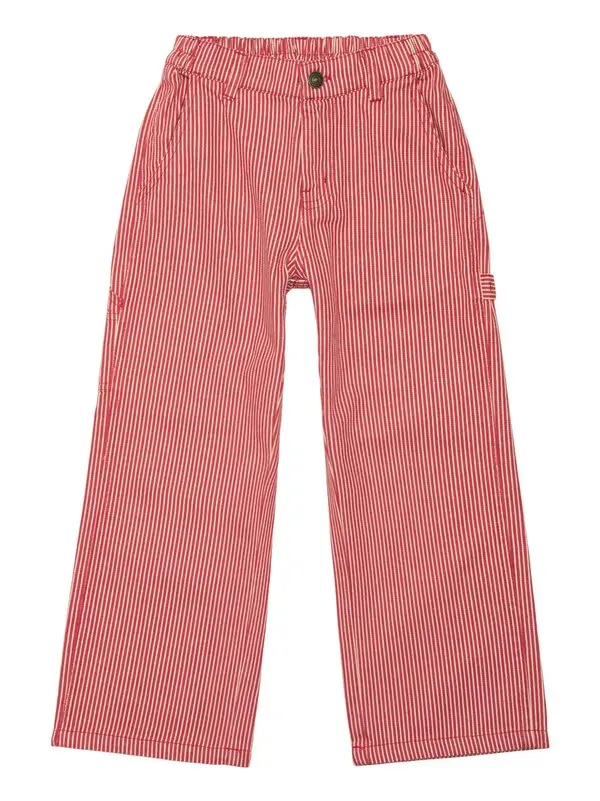 KONGES SLOJD Konges Sløjd Organic Cotton Stripe Luc Trousers - Pink