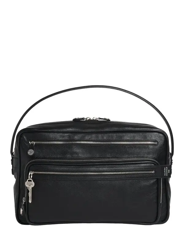 Acne Studios Leather Camero Shoulder Bag - Black