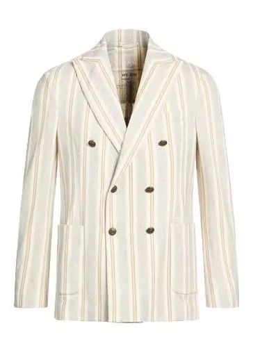 CIRCOLO 1901 Double-breasted Striped Blazer - Grey
