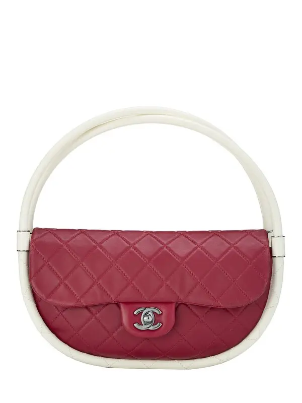 Chanel Lambskin Hula Hoop Bag - Red