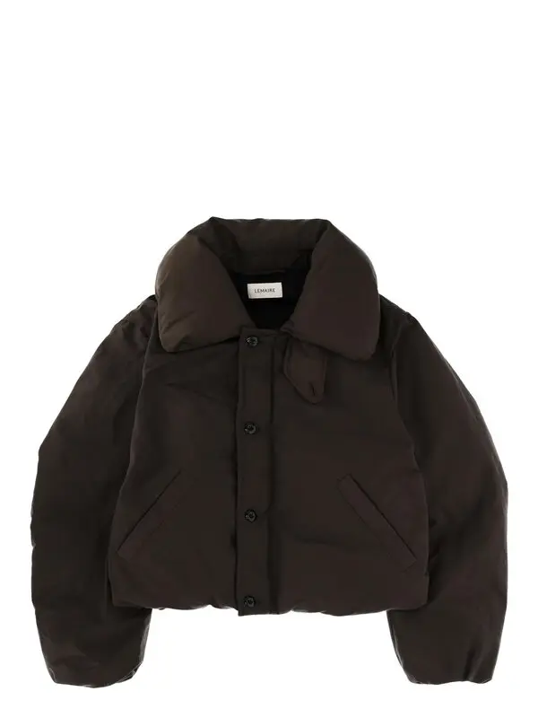 LEMAIRE Short Down Blouson Jacket - Brown
