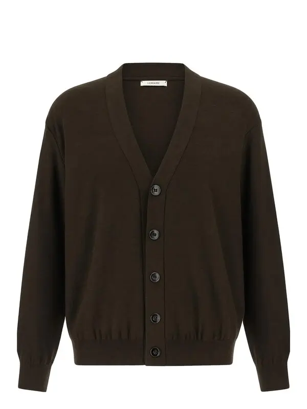 LEMAIRE Twisted Cardigan - Brown