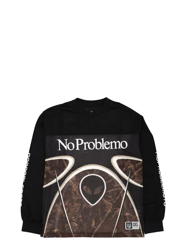 NO PROBLEMO Alien Ls Moto Sweatshirt - Black