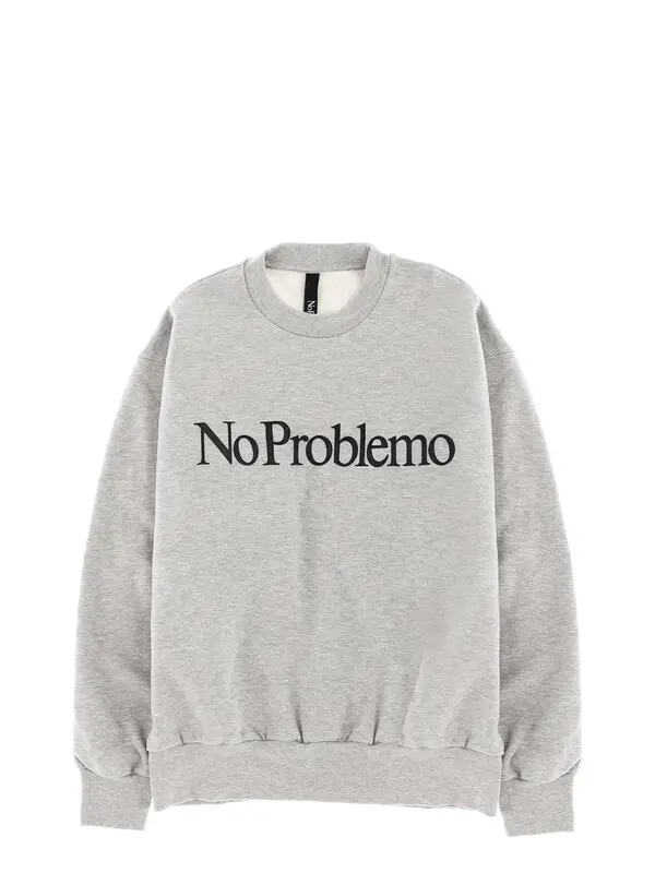 NO PROBLEMO Sweatshirt With Logo - Grey