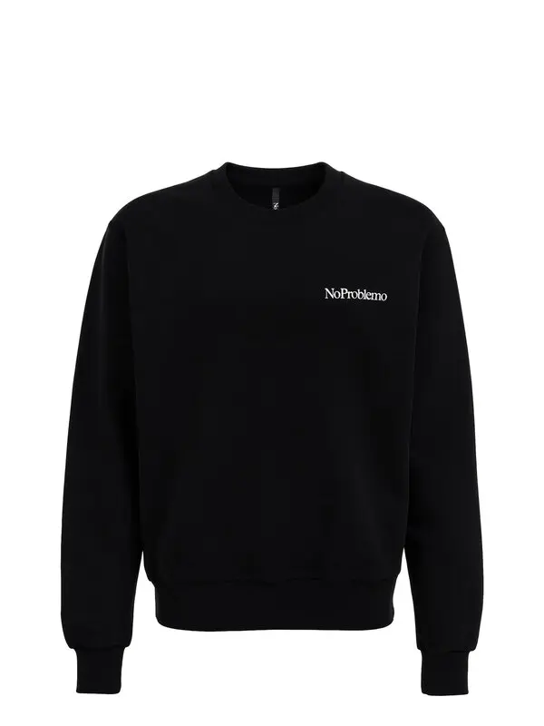 NO PROBLEMO Sweatshirt With Logo - Black