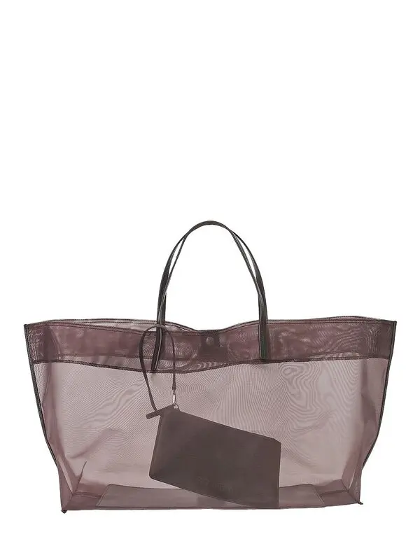 Staud Christos Large Mesh Tote - Espresso