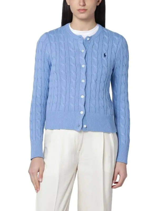Polo Ralph Lauren Light Cable-knit Cotton Cardigan - Blue
