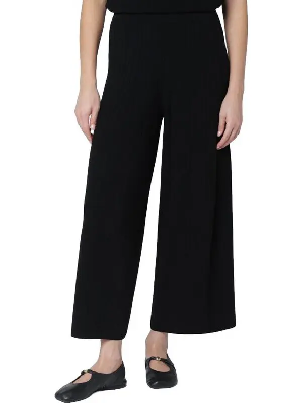 Max Mara Viscose-knit Cropped Trousers - Blue