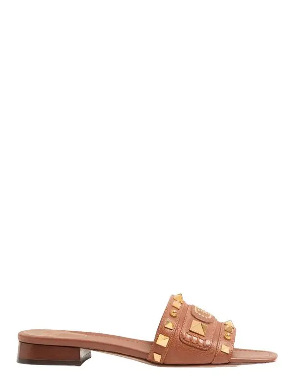 Valentino Garavani Plaster Caster Slide Sandal - Tobacco