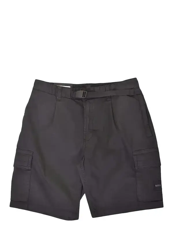 Hugo Boss Belted Cargo Shorts - Grey