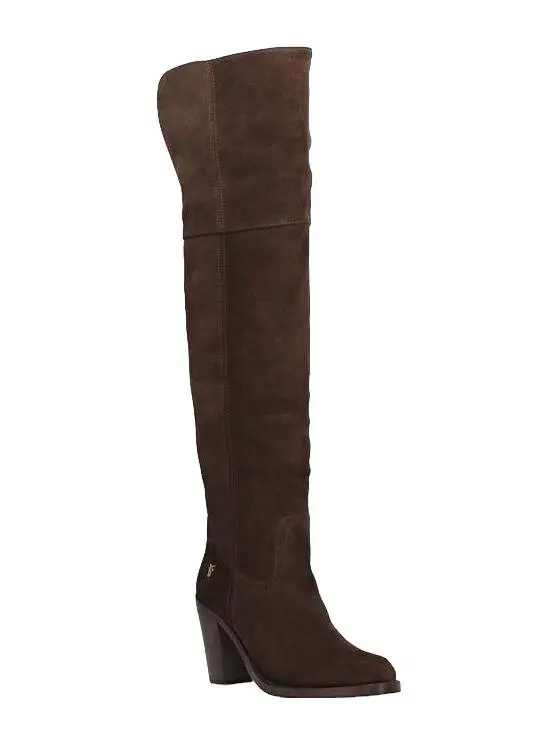 Frye Corinne Over-the-knee Leather Boots - Dark Brown