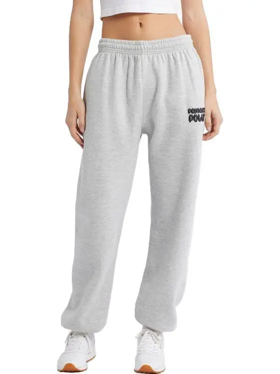 Princess Polly Logo Sweatpants - Grey