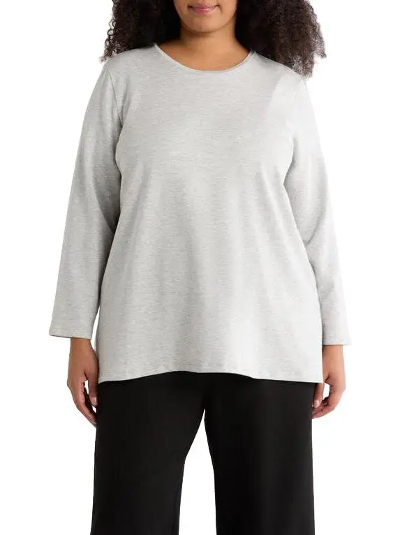 Eileen Fisher Long Sleeve Tunic Top - Dark Pearl