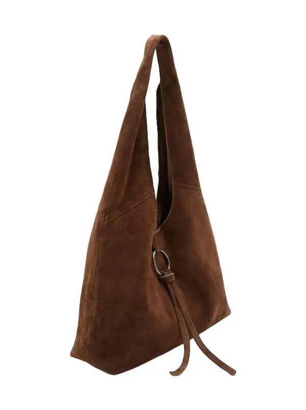 Mango Suede Tote - Sand