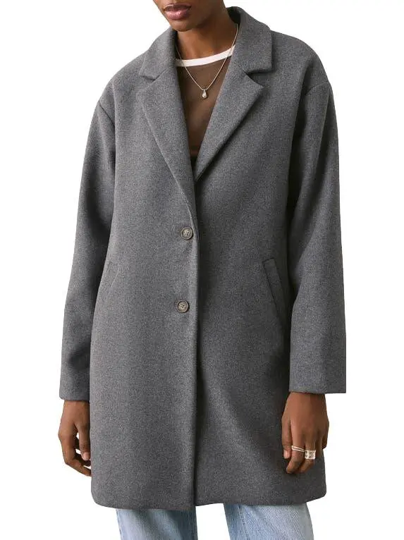 Mango Wool-blend Coat - Grey