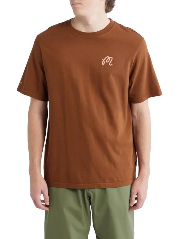 MALBON Bermuda Foraging Graphic T-shirt - Pecan