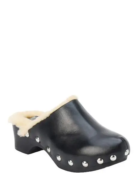 Matisse Mayfair Faux Shearling-lined Clogs - Black